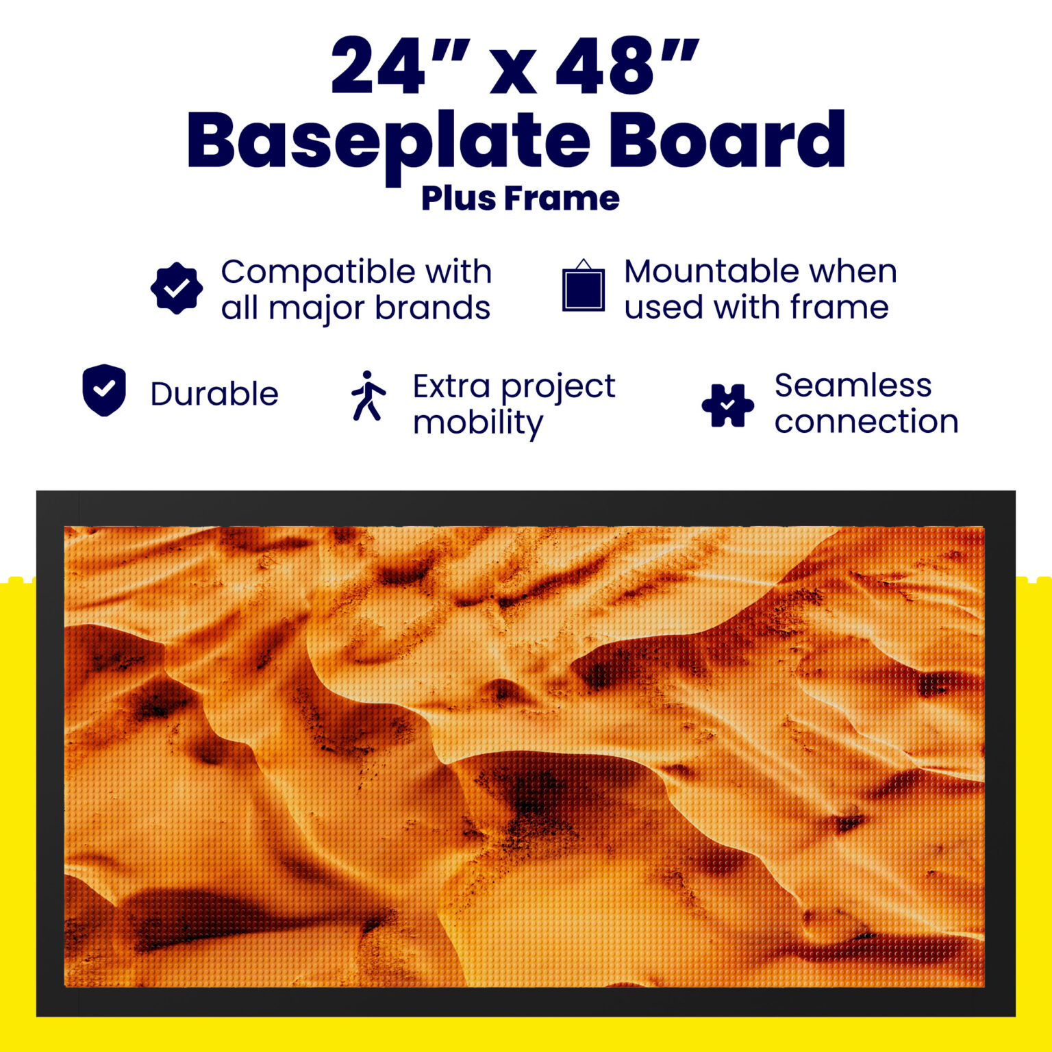 24" x 48" Sandy Terrain Baseplate - Slab Dream Lab