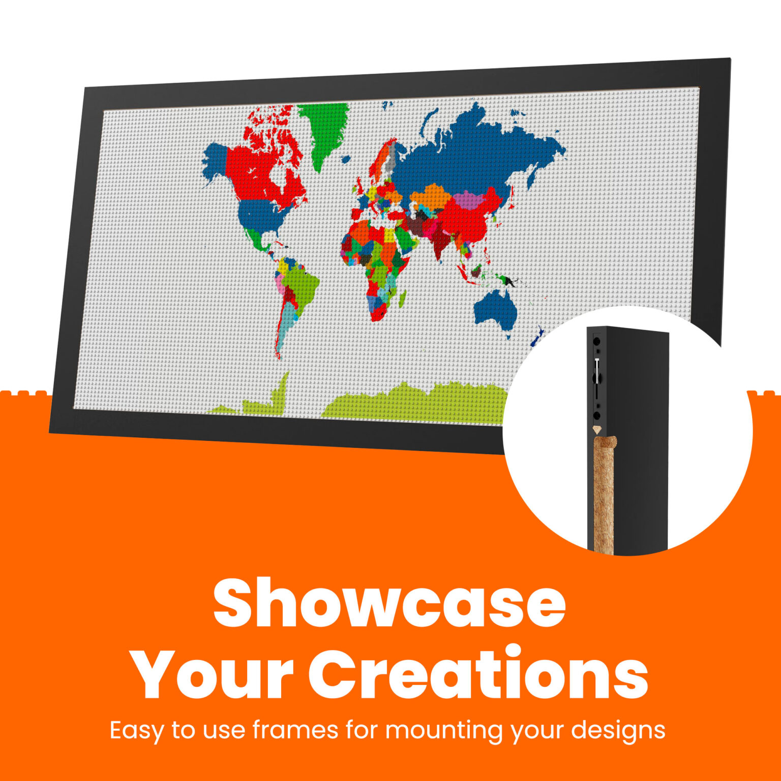 24" x 48" World Map Baseplate - Slab Dream Lab