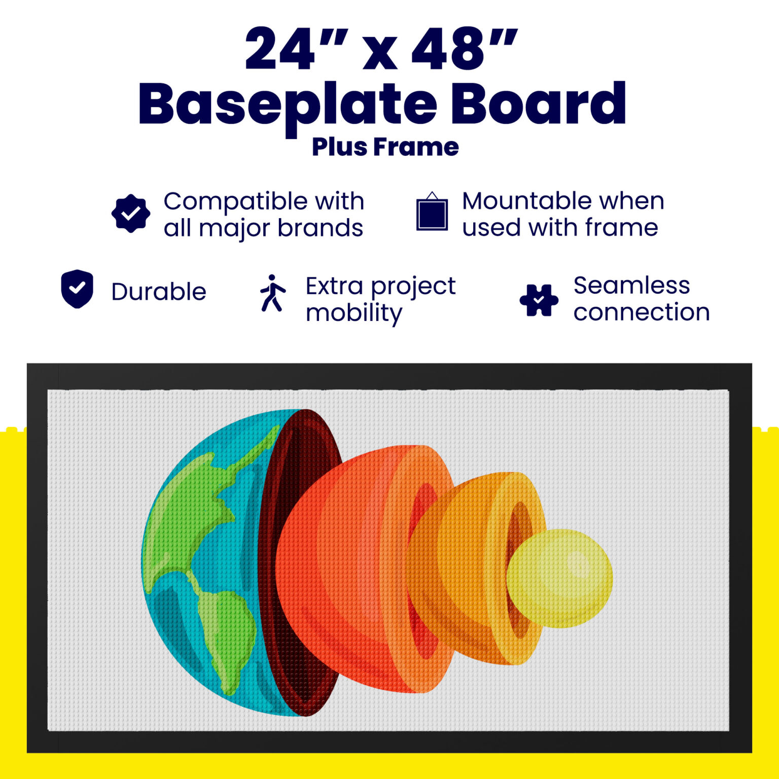 24" x 48" Earth Layers Baseplate - Slab Dream Lab