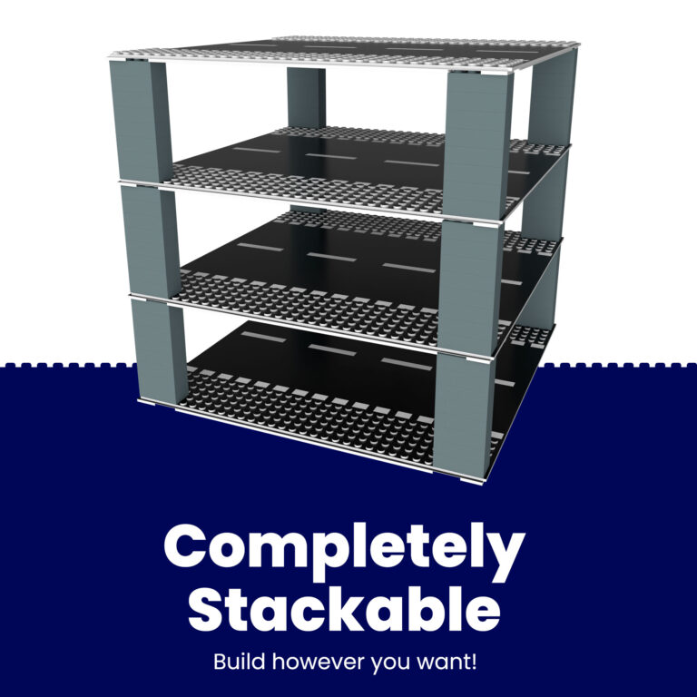 Black Vertical Street Baseplate - Slab Dream Lab